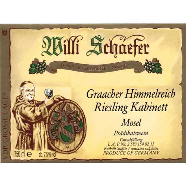 2021 Schaefer, Willi - Graacher Himmelreich Kabinett. MacArthur Beverages