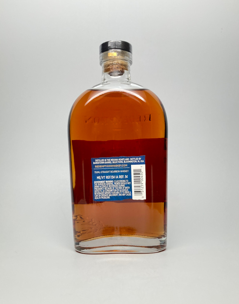 Redemption Single Barrel High Rye Bourbon Whiskey 750ml. MacArthur Beverages