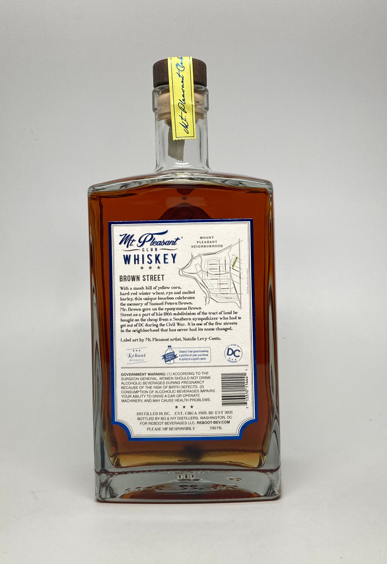 Mt.Pleasant Club Whiskey Brown Street Bourbon Whiskey 750ml. MacArthur Beverages