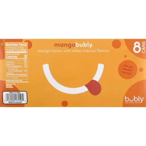 Bubly MangoBubly Sparkling Water 8pk. MacArthur Beverages