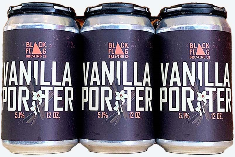 Black Flag Brewing - Vanilla Porter 6pk. MacArthur Beverages