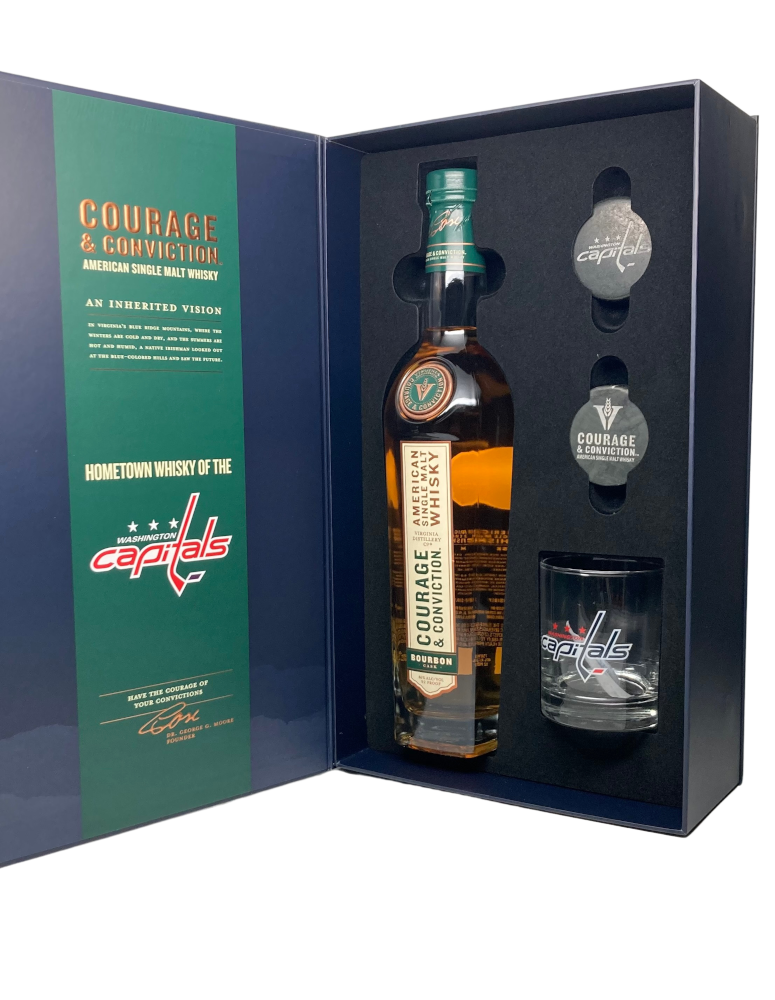 Virginia Distillery Courage & Conviction Single Malt CAPITALS Gift Pack ...