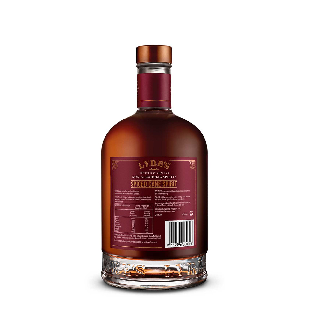 Lyre's - Spiced Cane Spirit NA Spirit. MacArthur Beverages